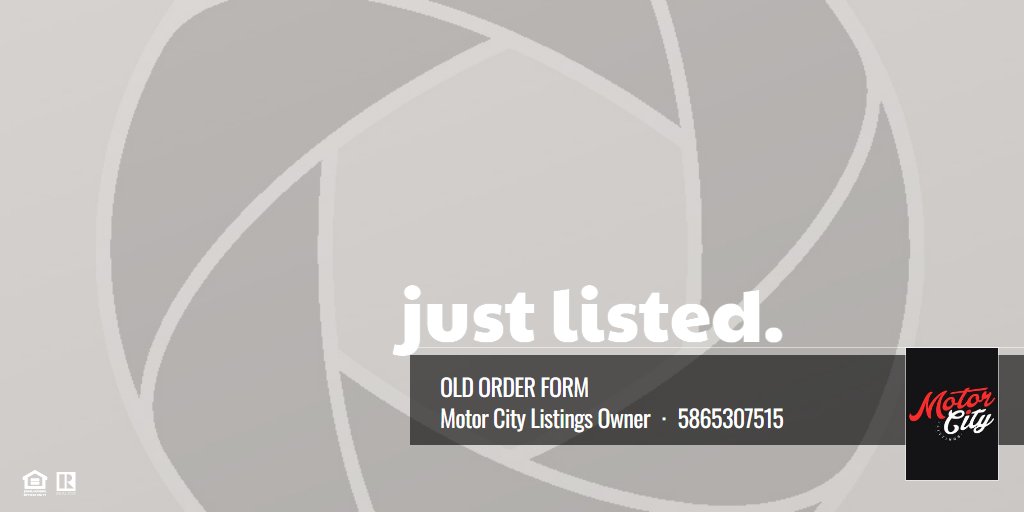 Old Order Form